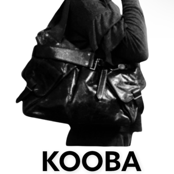 Kooba | Bags | Authentic Kooba Black Leather Designer Handbag Purse ...